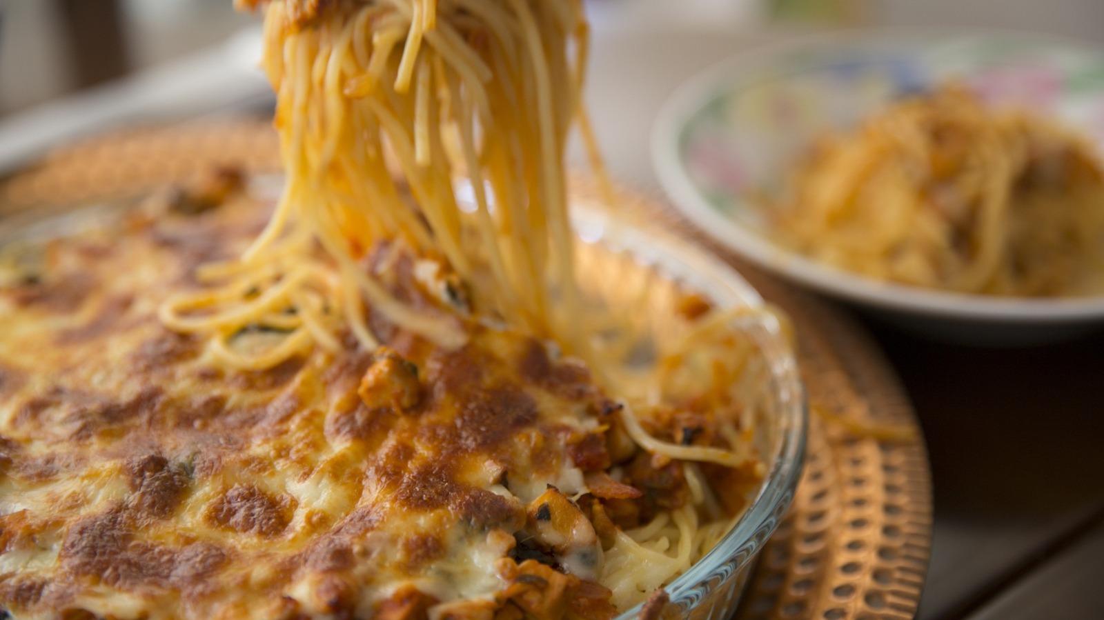 Classic Baked Spaghetti Gets An Upgrade With A Creamy, Cheesy Twist