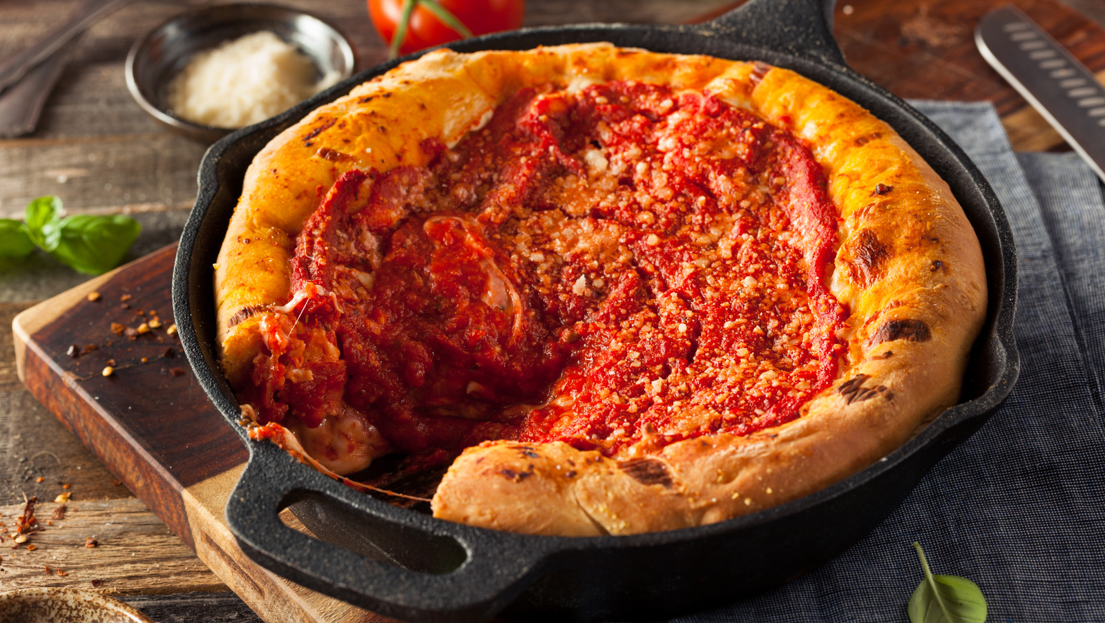 How To Cook Deep Dish Pizza In A Cast Iron Pan