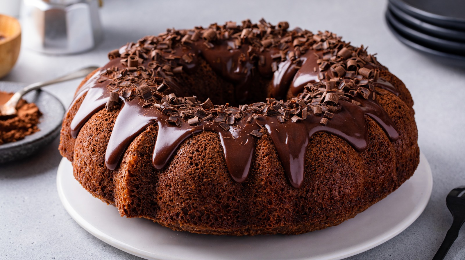 Get A Stuck Cake Out Of The Bundt Pan By Dipping It In Hot Water
