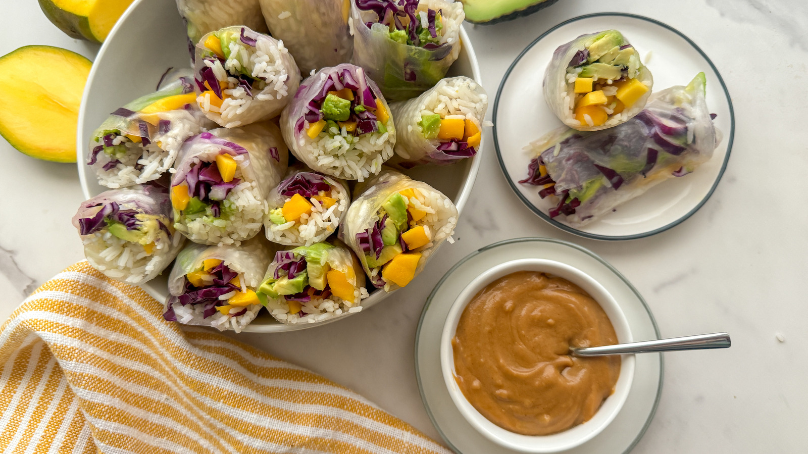 Mango Avocado Spring Rolls Recipe
