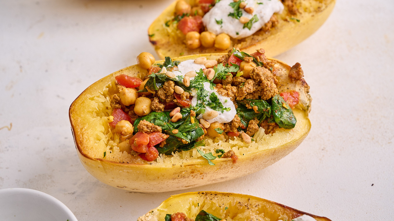 Moroccan-Inspired Lamb-Stuffed Spaghetti Squash Recipe
